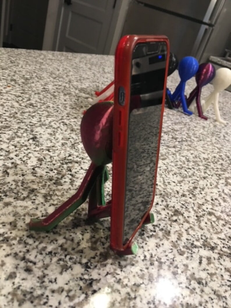 Alien Phone Stand 3d Printed With Glow in Dark Option - Etsy