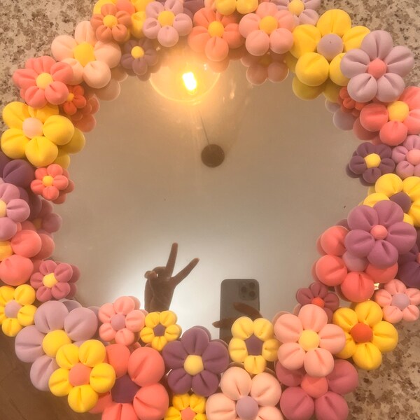 Flower Mirror - Etsy
