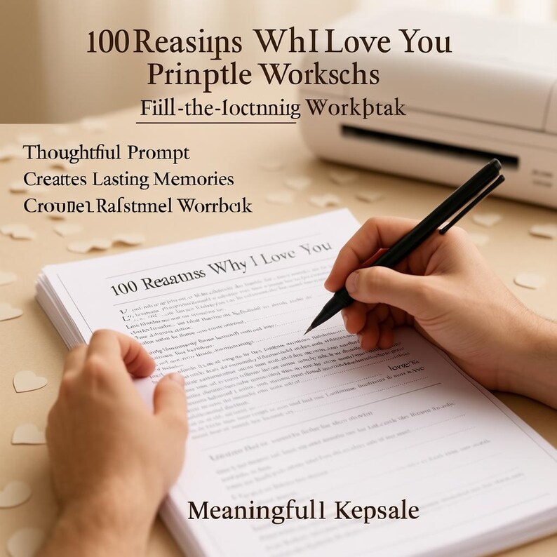 100 Reasons Why I Love You Journal – Fill-in-the-blank Prompts ...