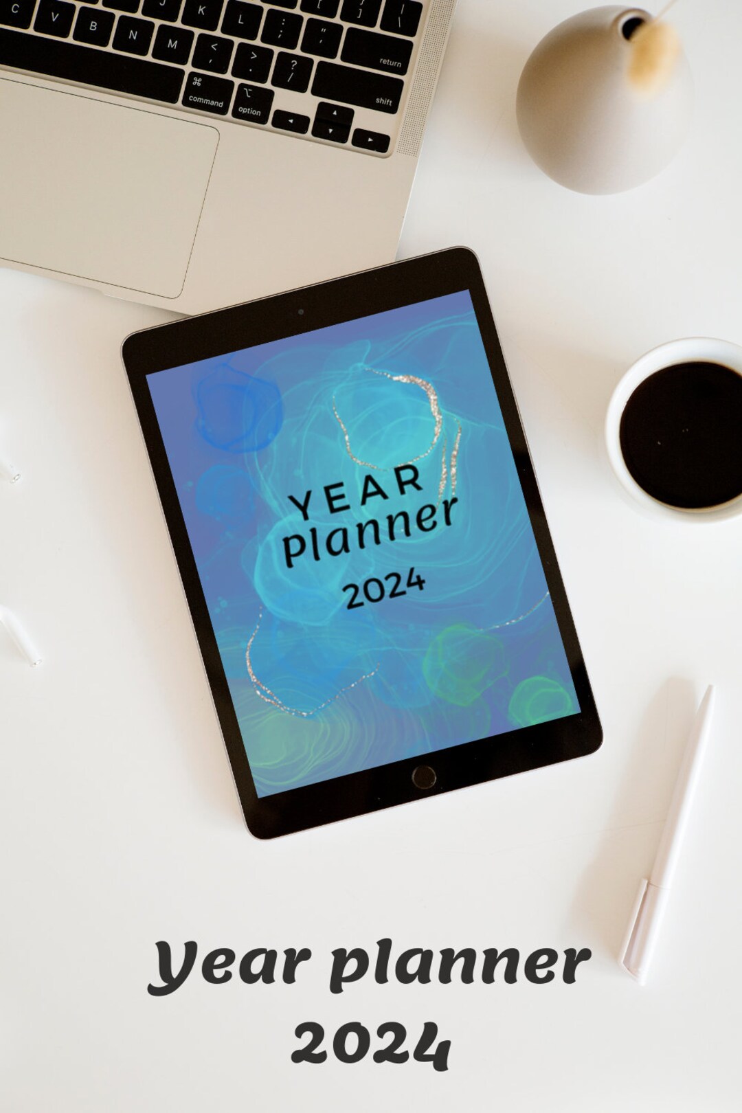 Printable Blue Year Planner 2024 - Etsy