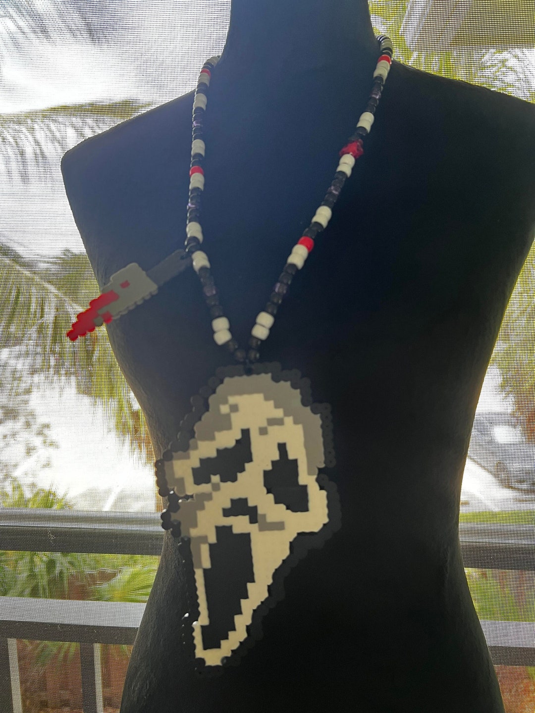 Scream Perler Bead Necklace - Etsy