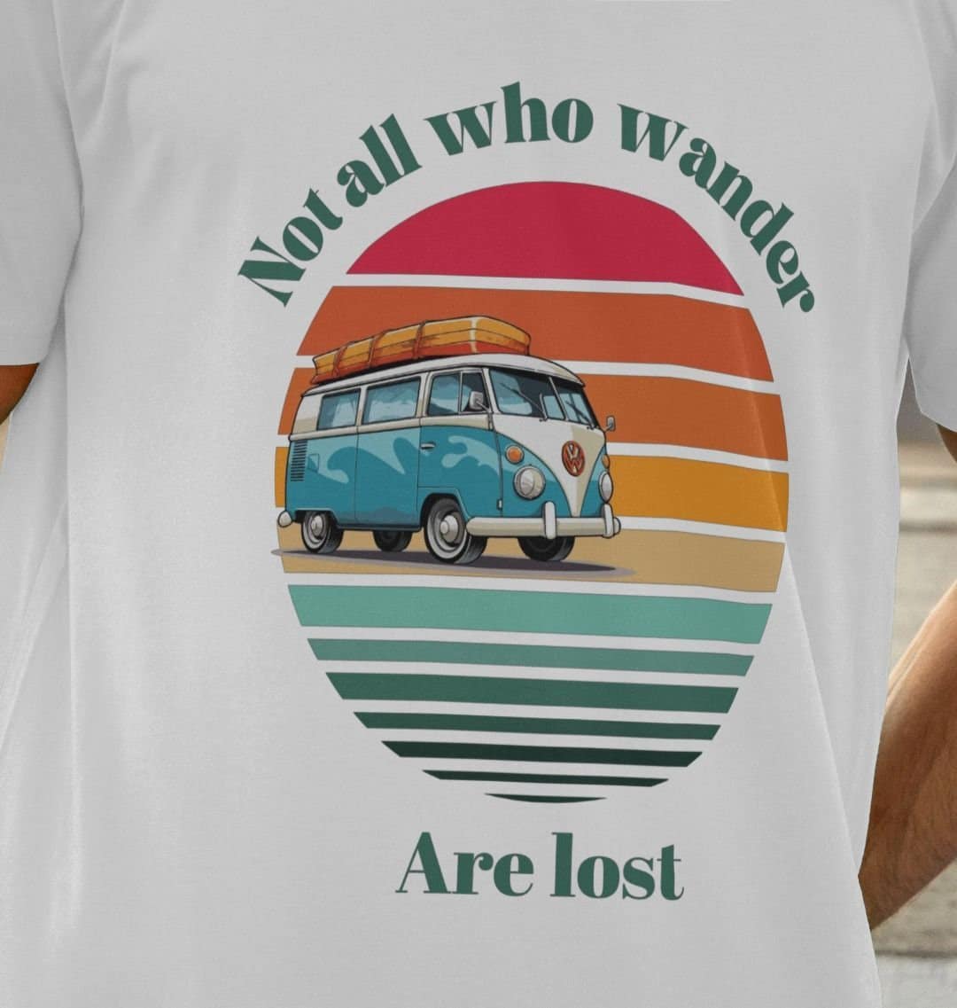 Mens Not All Who Wonder Are Lost Camper Van Camping Outdoors - Etsy