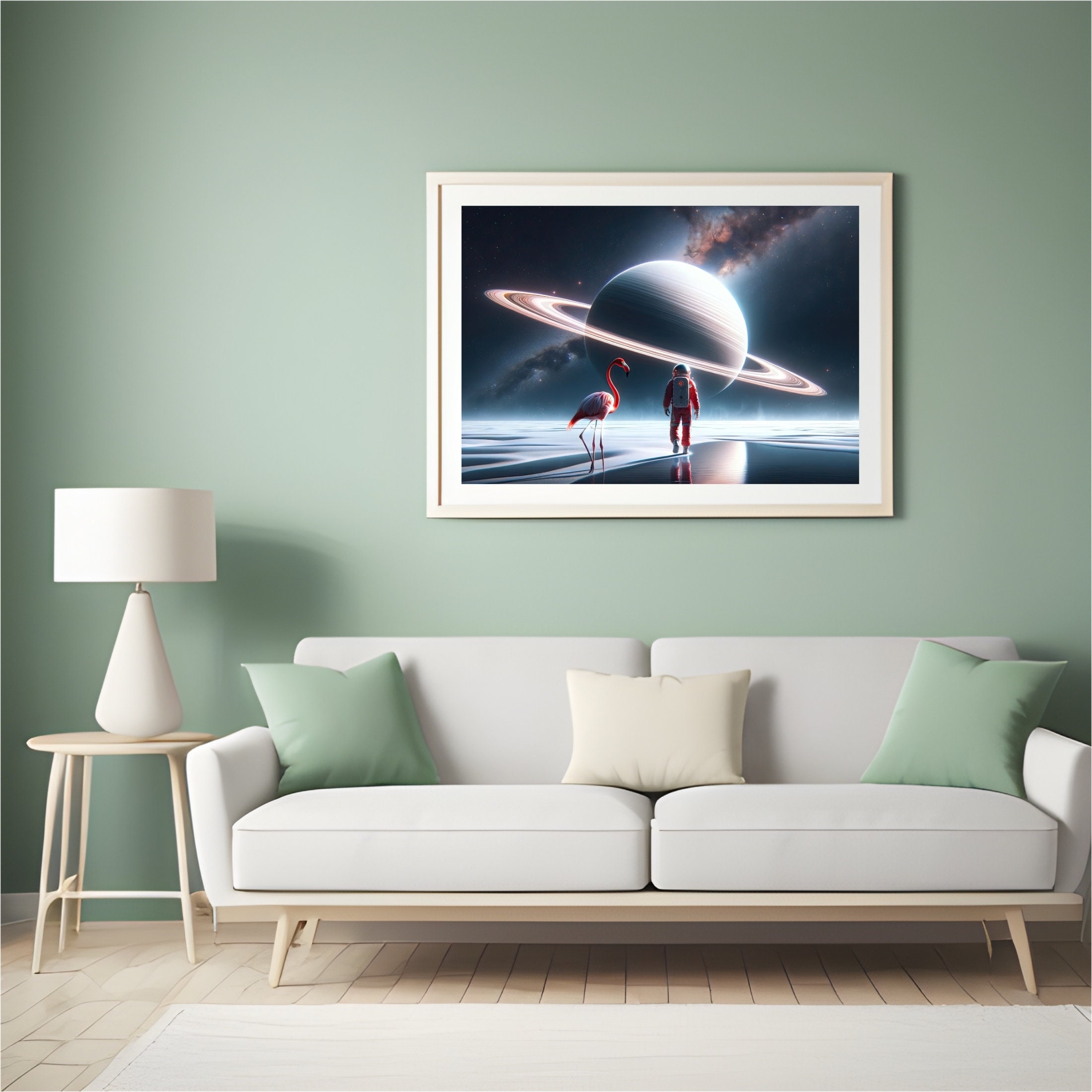 Space Station Concept Art Framed Poster Unique Astronomical Decor, Sci ...