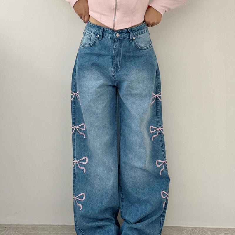 Jeans With M on Back Pocket - Etsy