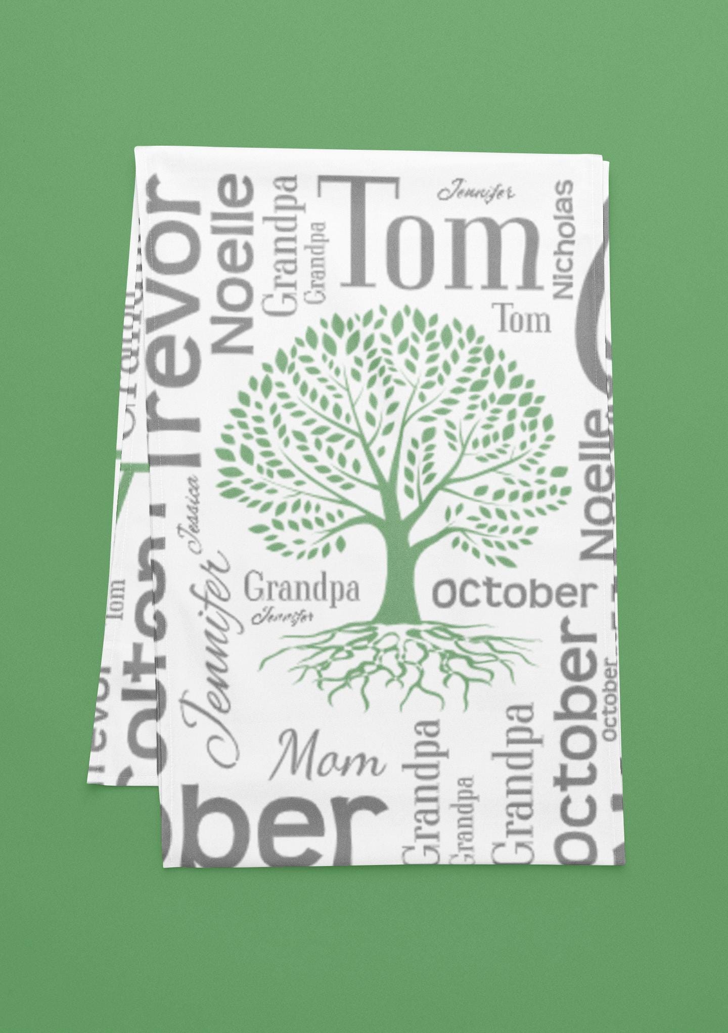 Family Reunion Personalized With Names Decoration Table Runner - Etsy