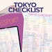 Tokyo Checklist Canva Template - Japan Minimalist Travel Planner and ...