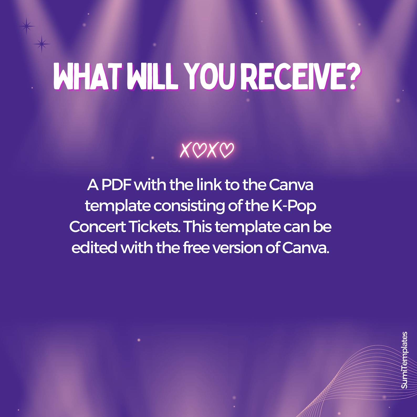 K-pop Concert Ticket Editable Template, Custom Concert Ticket ...