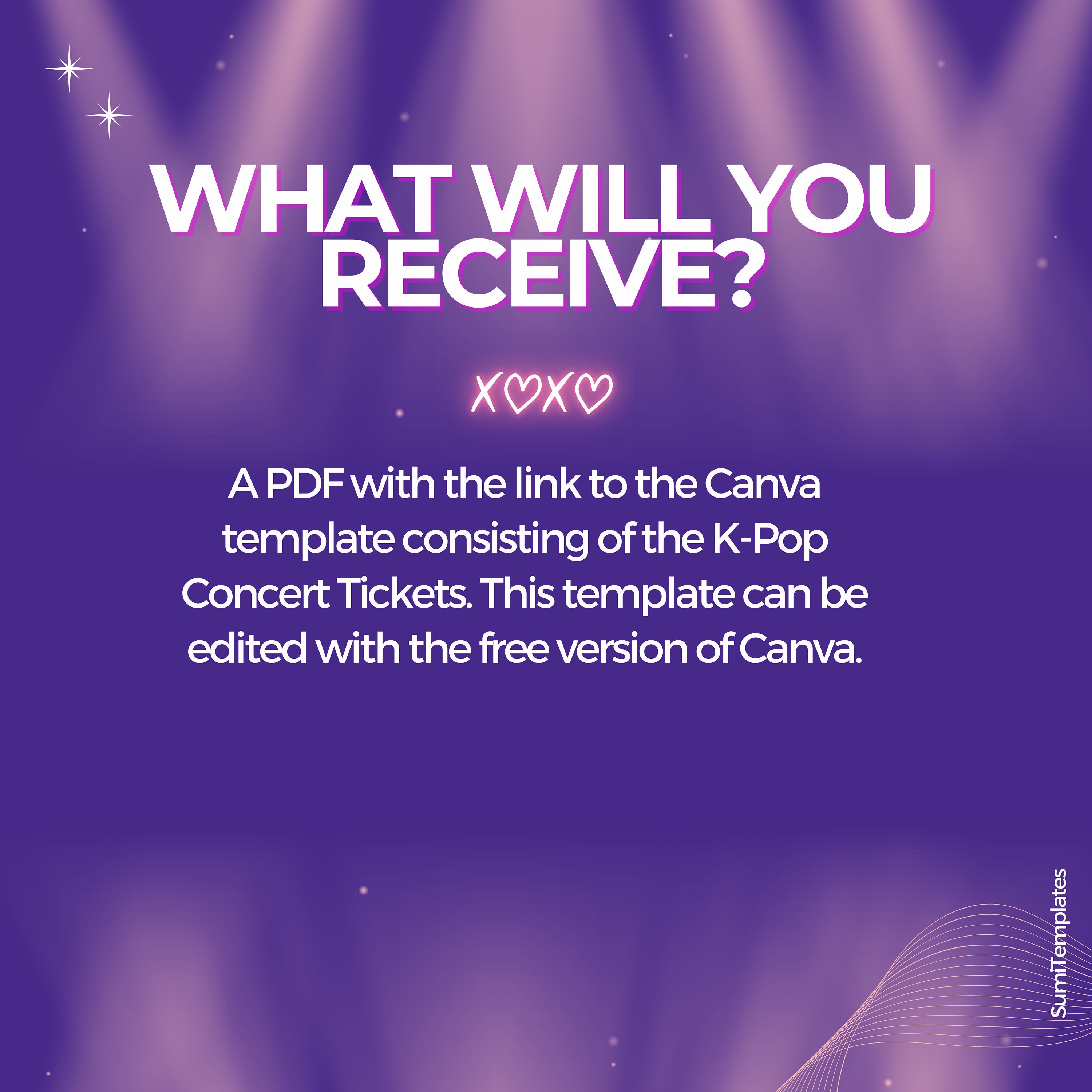 Editable K-pop Concert Ticket Template, Custom Concert Ticket ...