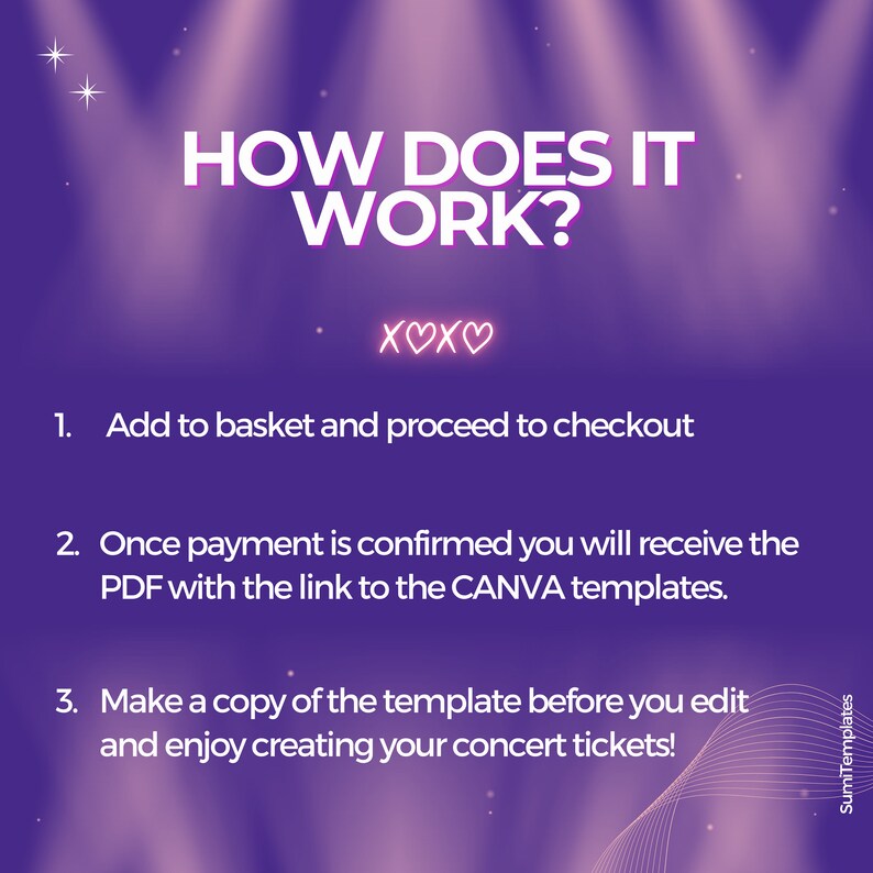 Editable K-pop Concert Ticket Template, Custom Concert Ticket ...