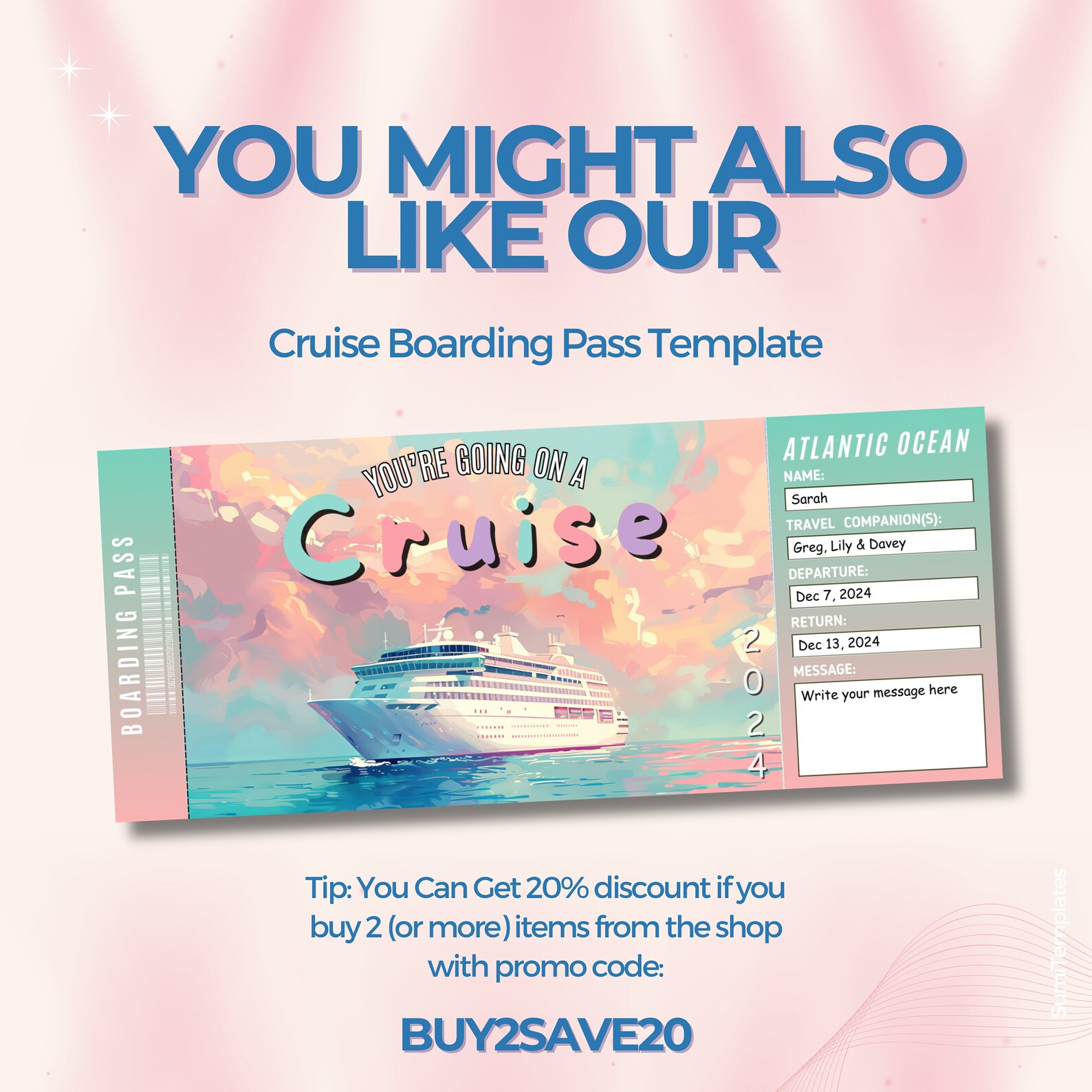 Cruise Checklist Canva Template - Minimalist Travel Planner and Bucket ...