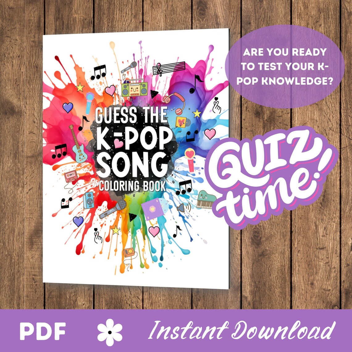 Guess the K-pop Song Coloring Pages | 30 Kpop Songs | Fun K-pop Trivia ...