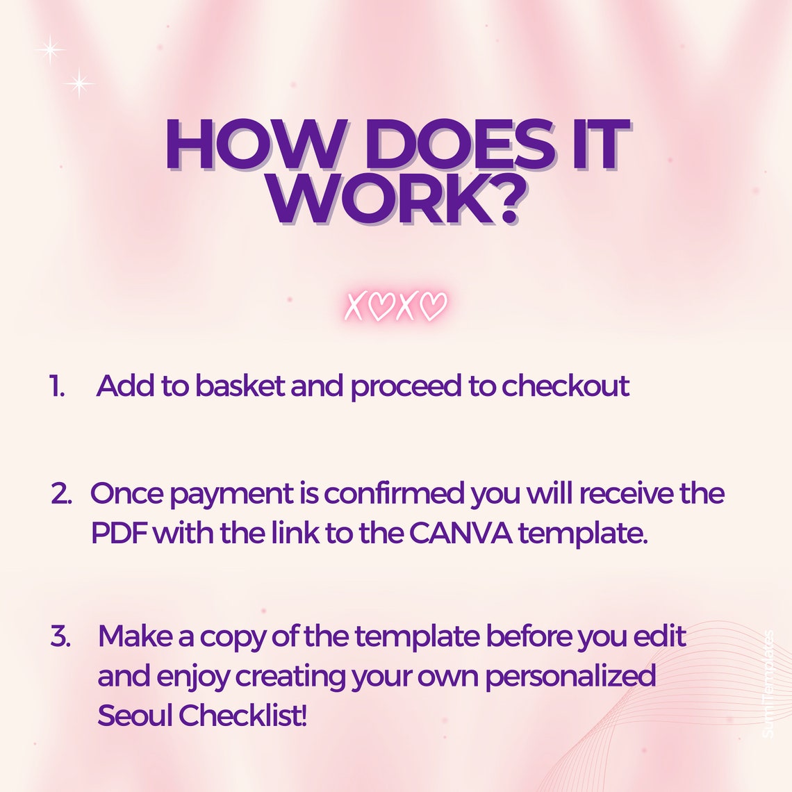 Seoul Checklist Canva Template - South Korea Minimalist Travel Planner ...