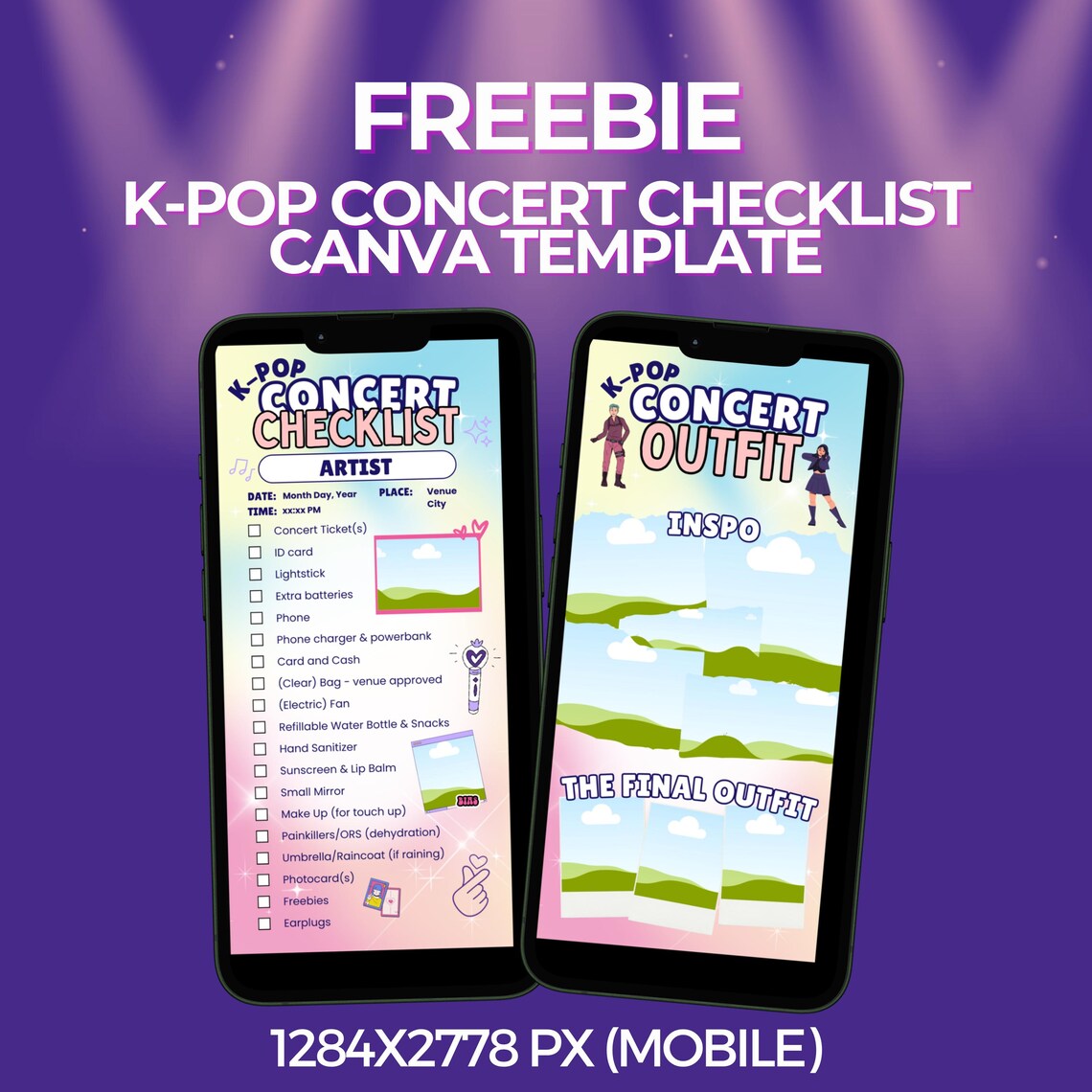 Editable K-pop Concert Ticket Template, Custom Concert Ticket ...