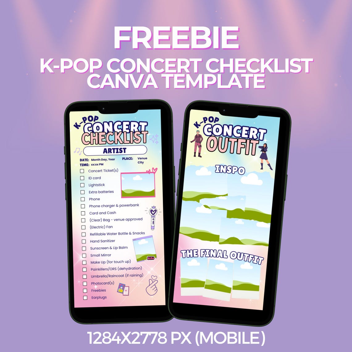 Editable K-pop Concert Ticket Template, Custom Concert Ticket ...
