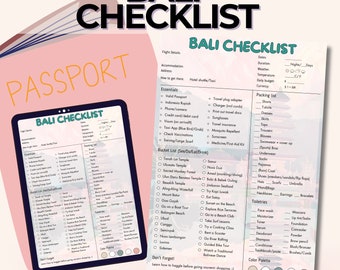 Seoul Checklist Canva Template - South Korea Minimalist Travel Planner ...