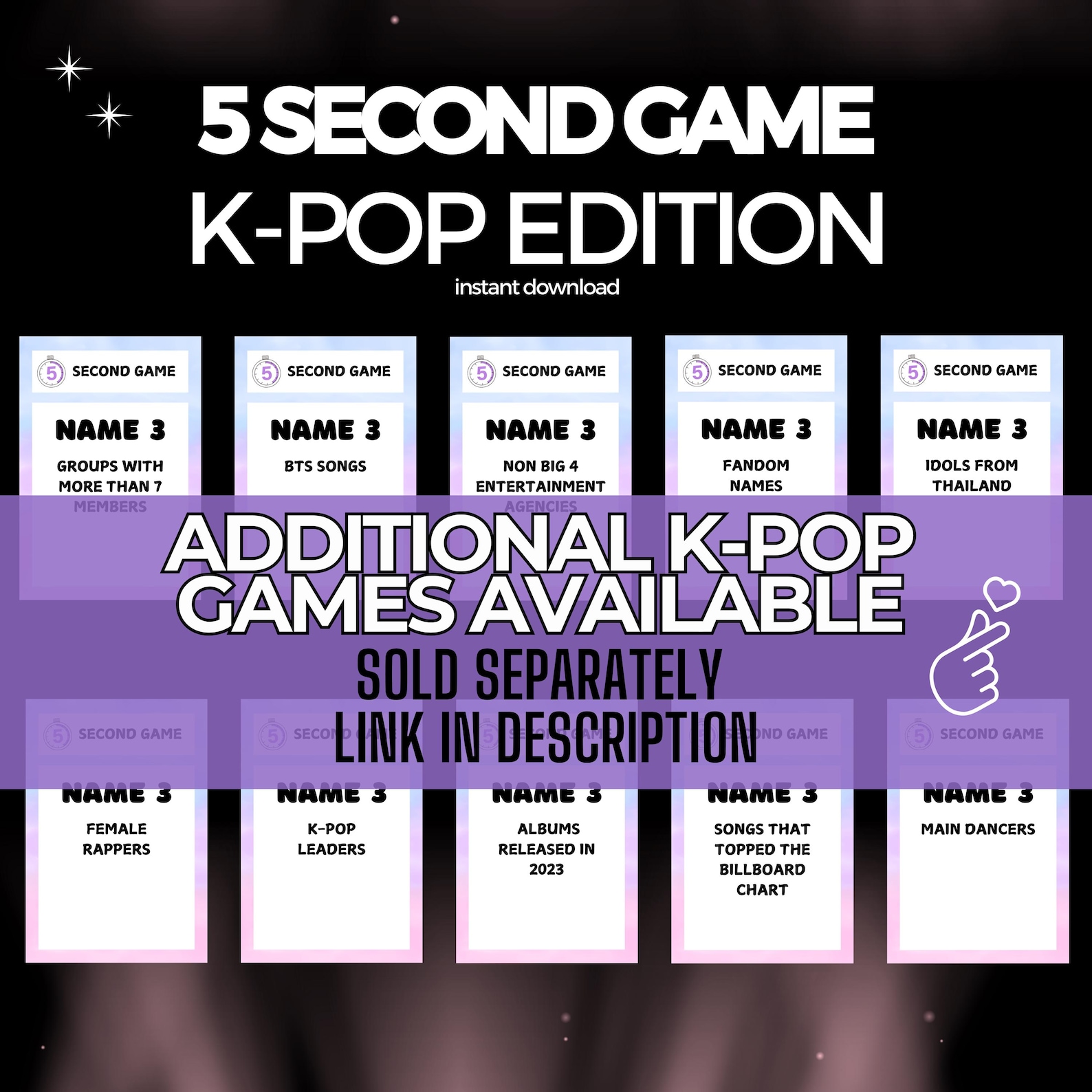 Printable K-pop Trivia Quiz, K-pop Game Night, Korean Pop Quiz ...