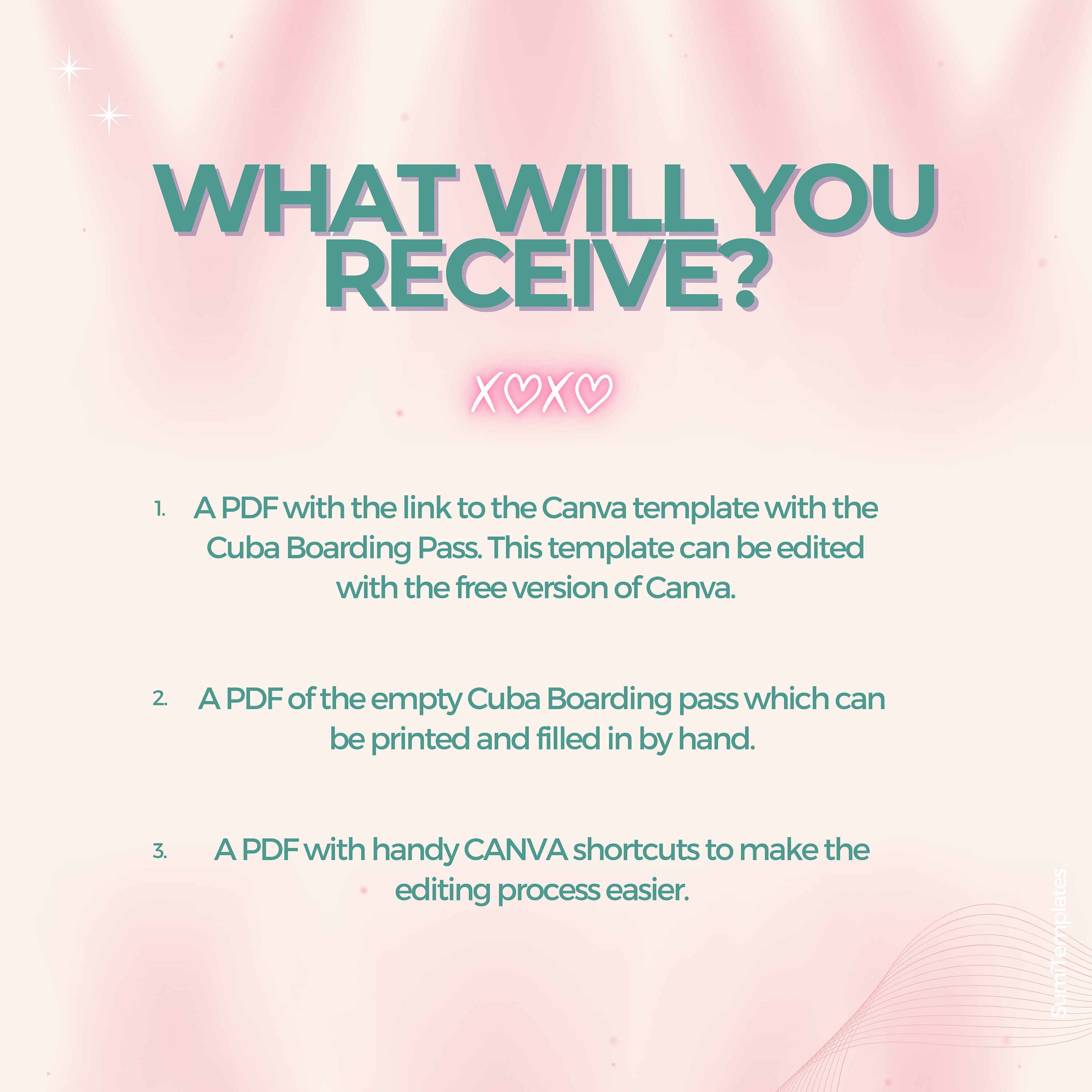 Editable Cuba Boarding Pass, Surprise Ticket, Custom Fight Ticket ...