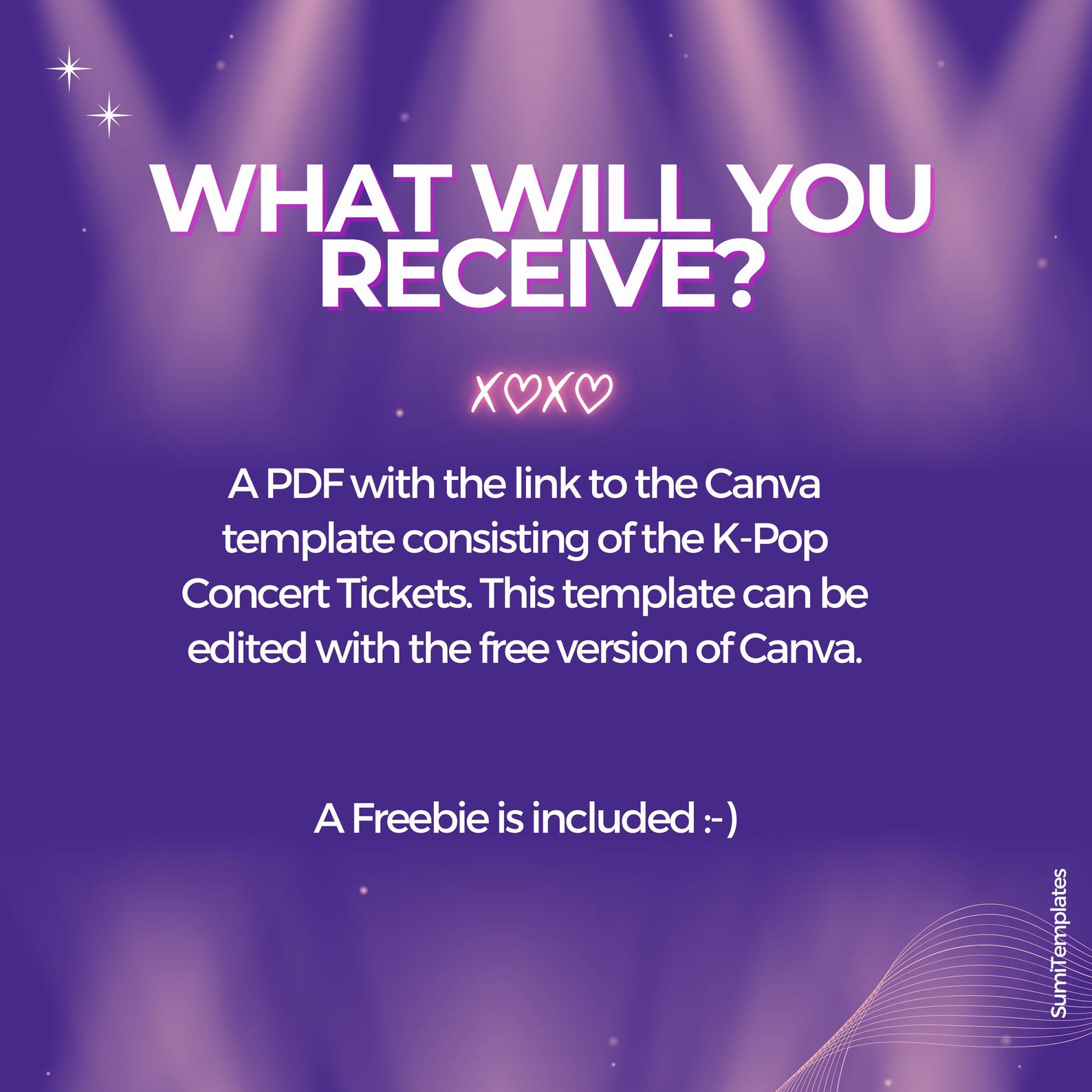 Editable K-pop Concert Ticket Template, Custom Concert Ticket ...
