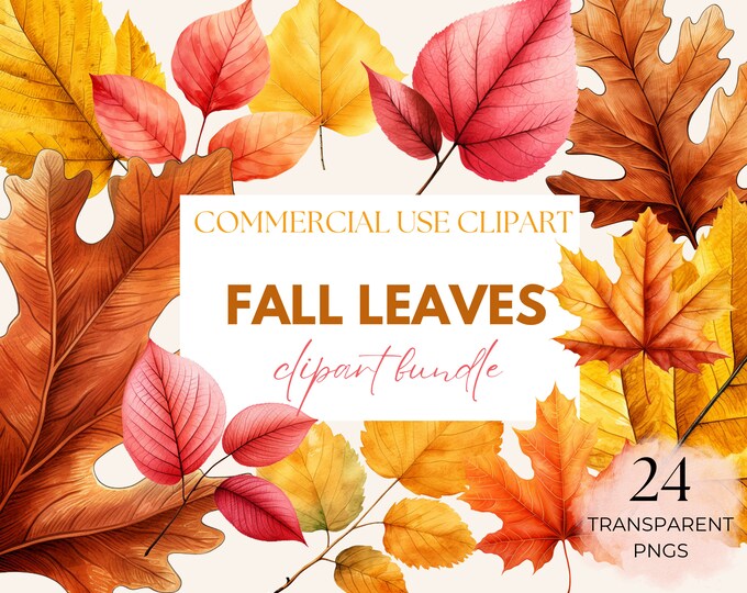 Colorful Maple Leaf Clip Art Set | Fall Digital Images | for Scrapbooks ...