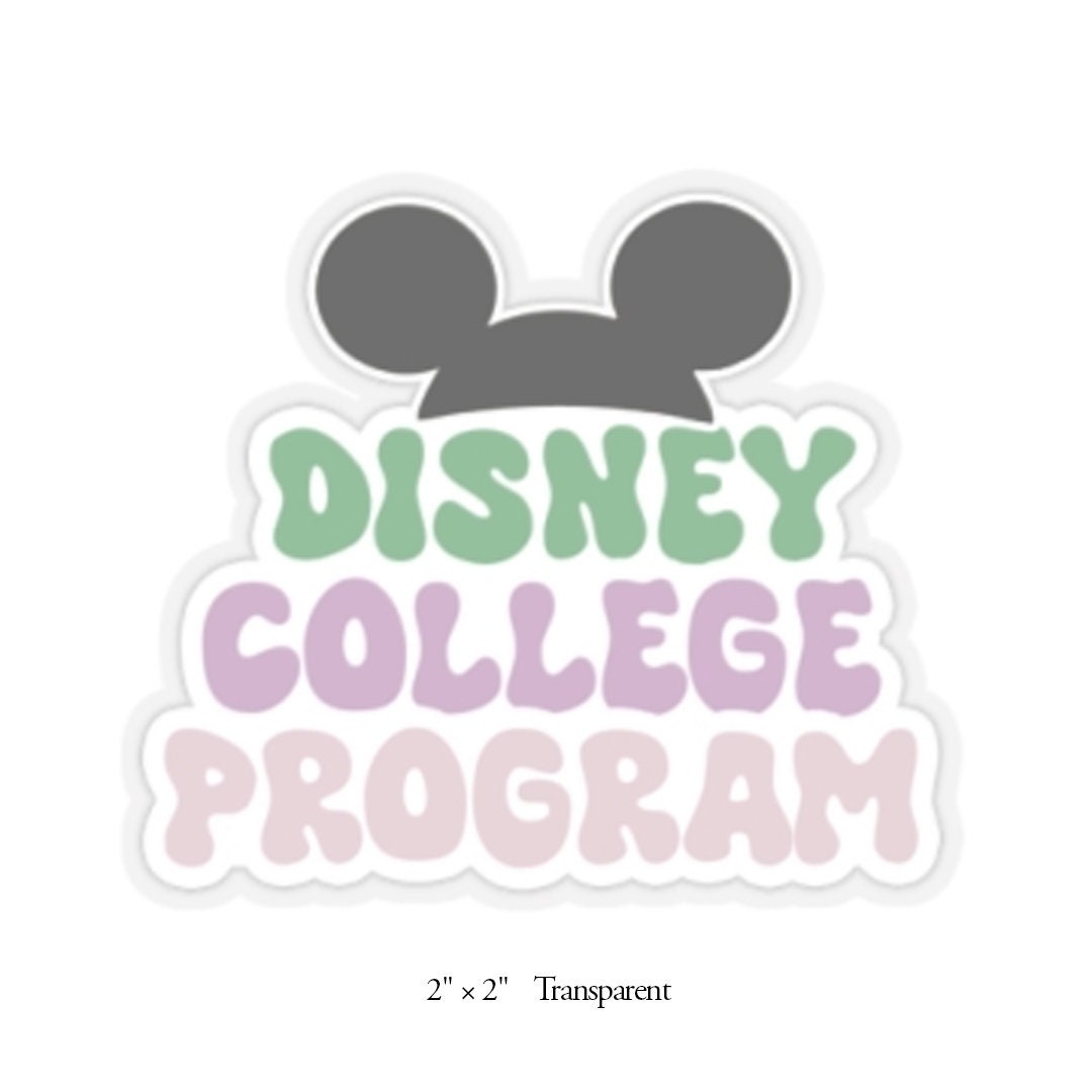 Disney College Program Kiss-cut Sticker,dcp, Dcp Merch, Cast Member - Etsy