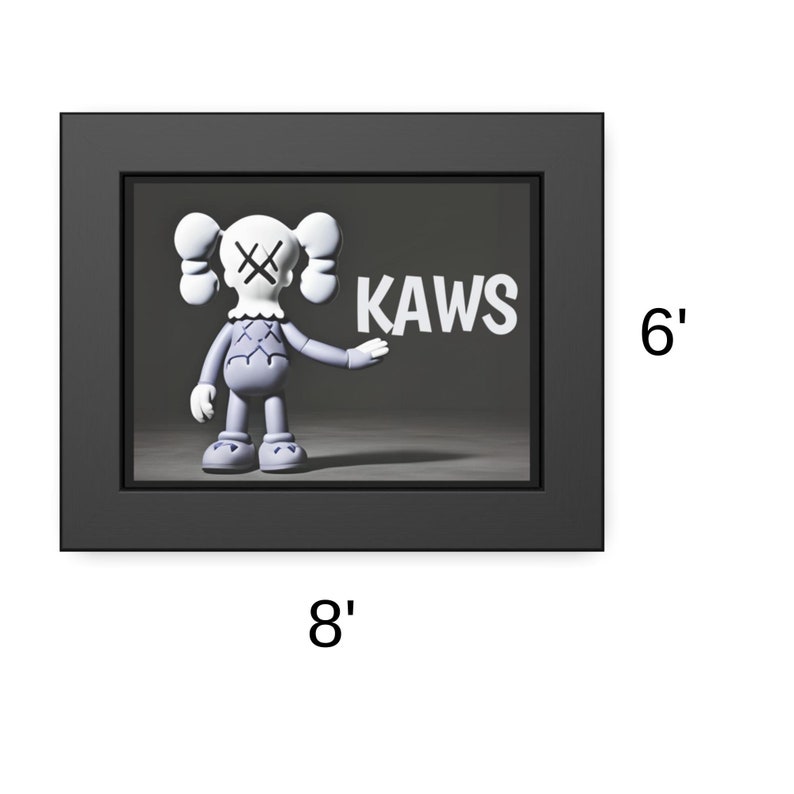 Kaws, Kaws Poster, Photocard Frame, Frame Art, 8X6 Frame, Modern Home ...