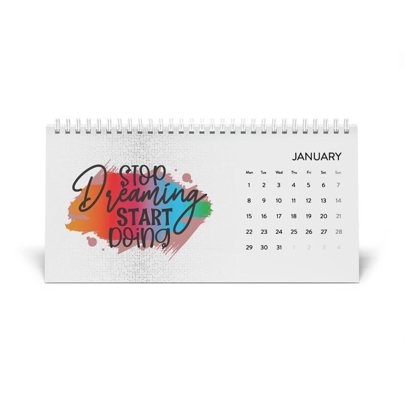 Desk Calendar, 2024 Calendar, Calendar 2024, Mini Calendar, Minimal ...