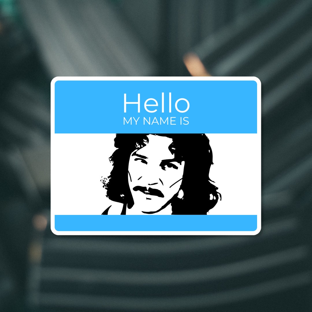 My Name is Inigo Montoya Name Tag Meme Sticker Decal, Great for Gun ...