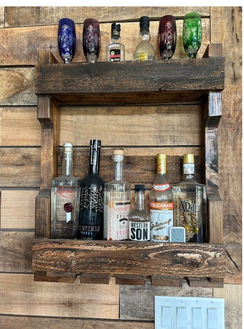 Pallet Bottle Rack - Etsy