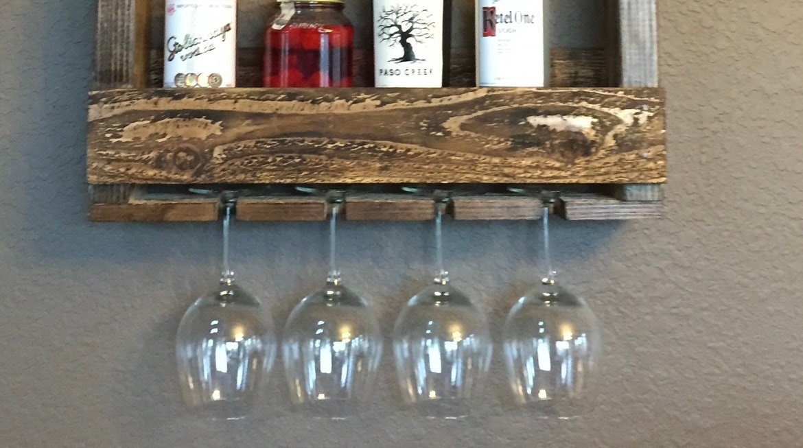 Pallet Bottle Rack - Etsy