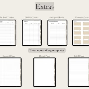 Digital Reading Journal, Reading Log, Book Tracker, Reading List ...