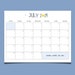 JULY Calendar 2024, Editable and Printable Summer Calendar for Kids ...