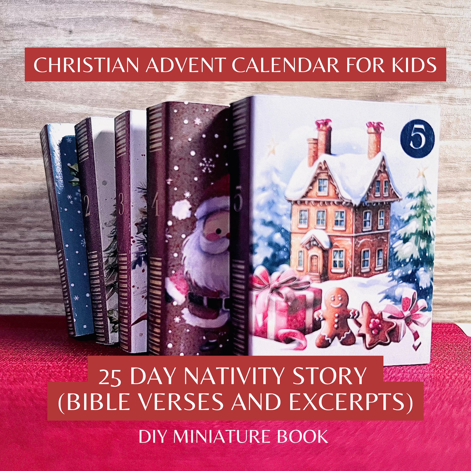 Christian Advent Calendar for Kids Printable Miniature Story - Etsy