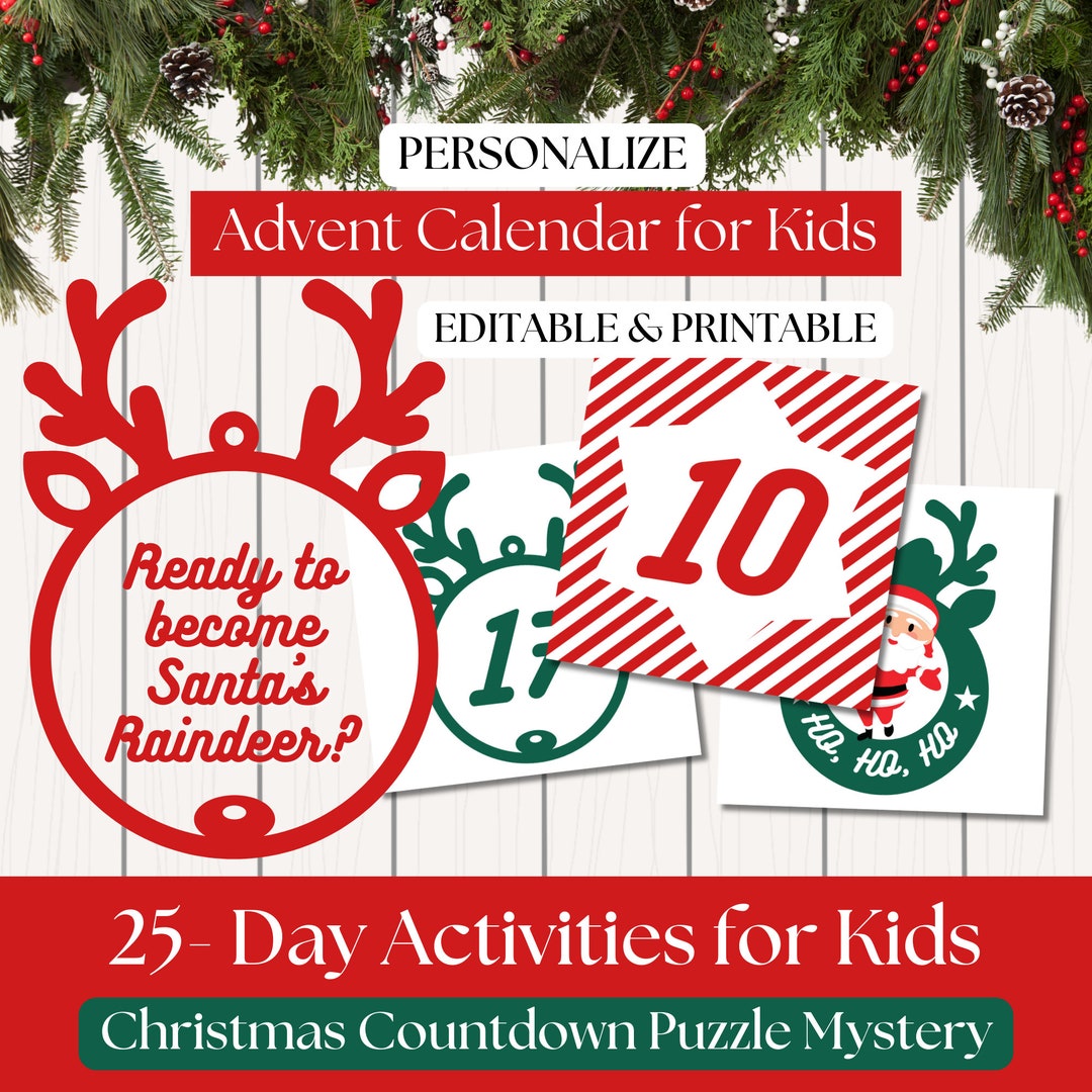 Christmas Countdown Mystery Advent Calendar for Kids Advent Calendar ...