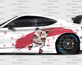 Sakura Cherry Blossom Car Livery, Japanese Theme Side Car Vinyl Livery ...
