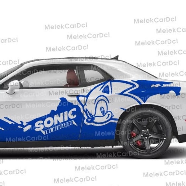 Sonic Hedgehog Car Decal - Etsy