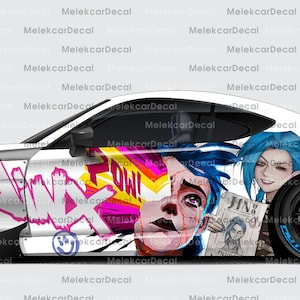 Jinx | League of Legends | Crazy Style Hits the Streets | Car Decal ...
