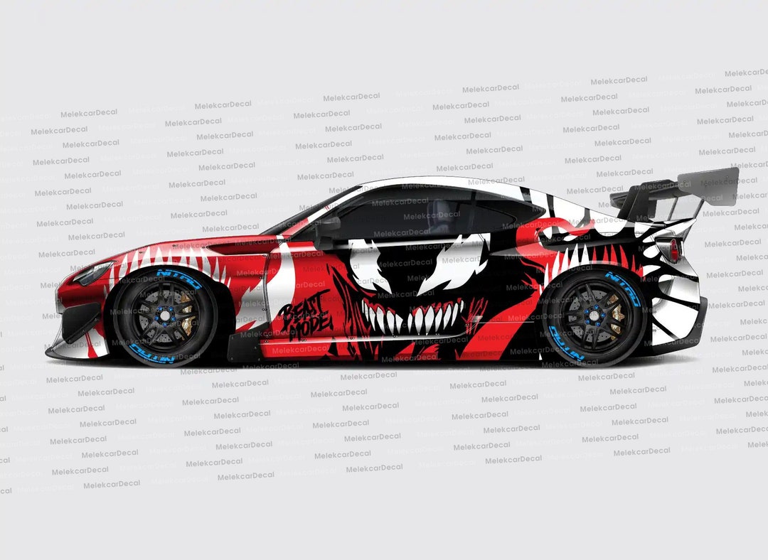 Venom Car Wrap: Universal Size, Superhero Livery - Etsy