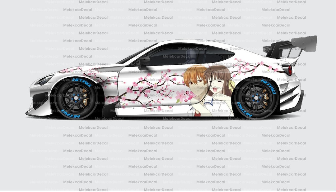 Sakura Cherry Blossom Car Decal: Kyo and Tohru Vehicle Graphics - Etsy