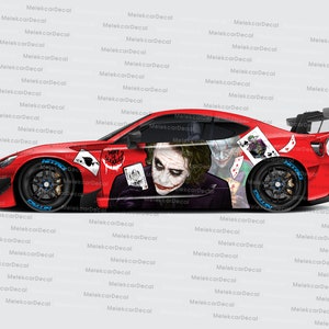 Joker Car Side Decal: Super Hero Villain Inspired - Etsy