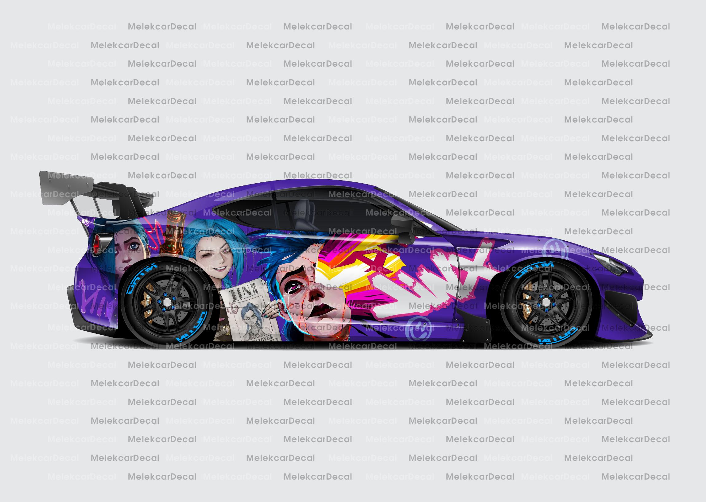 Jinx | League of Legends | Crazy Style Hits the Streets | Car Decal ...