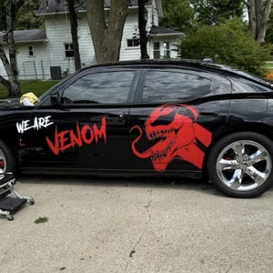 2x Venom Car Side Decal: Superhero Villain Inspired Wrap - Etsy