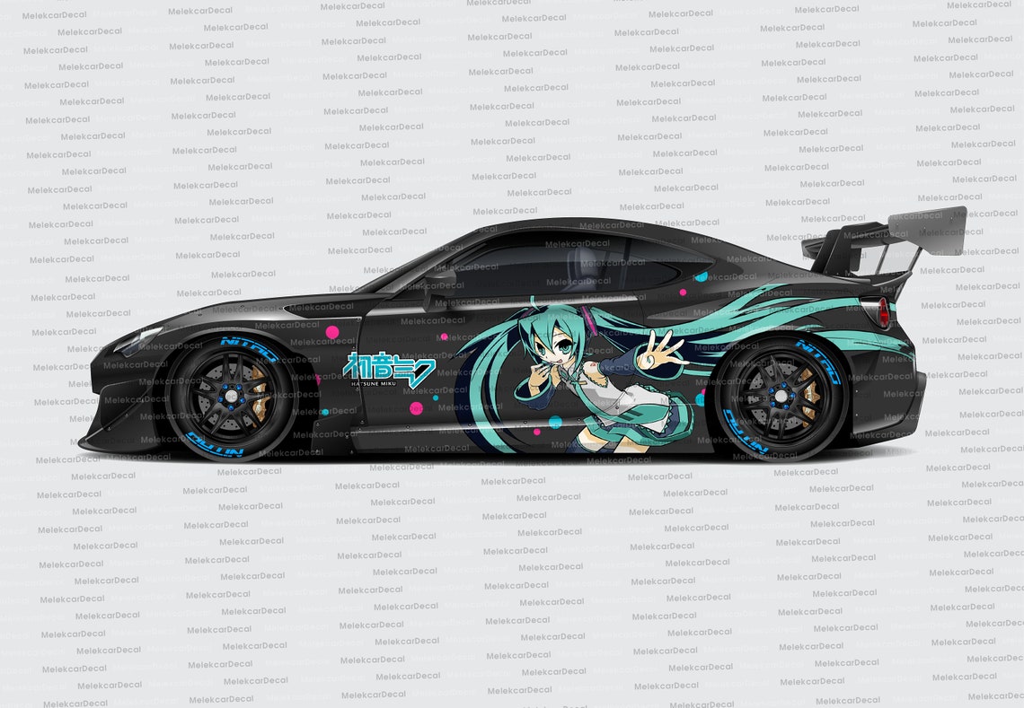 Hatsune Miku, Car Livery, Cast Vinyl Wrap, Universal Size, Car Wrap ...