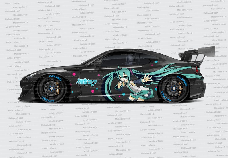 Hatsune Miku, Car Livery, Cast Vinyl Wrap, Universal Size, Car Wrap ...