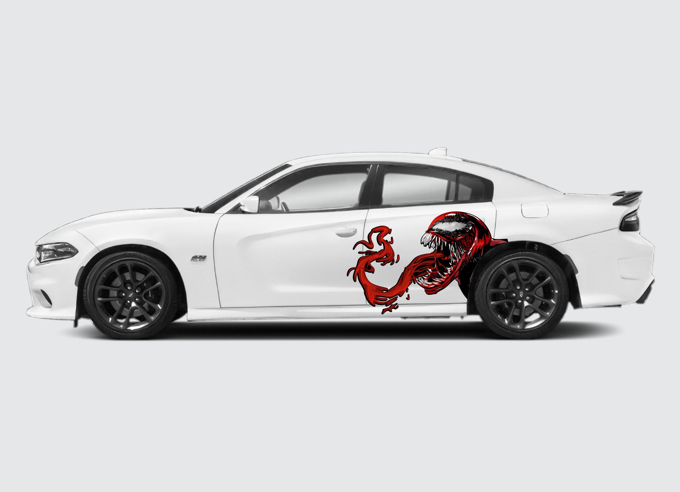 VENOM - CARNAGE Head Superhero, Villain Inspired Car Side Sticker ...