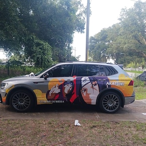 Naruto Itachi Car Wrap Decal, Akatsuki Anime, Anime Ninja Vinyl, Side ...