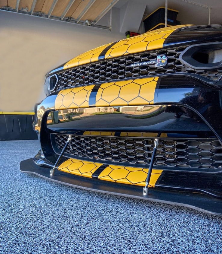 Honey Comb RACING Stripes Dual 10 for Dodge Charger and Challenger With ...