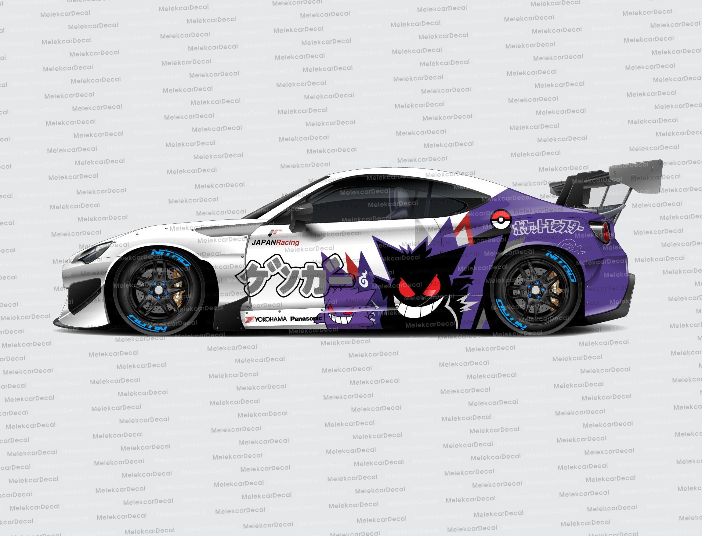 Gengar car decal store