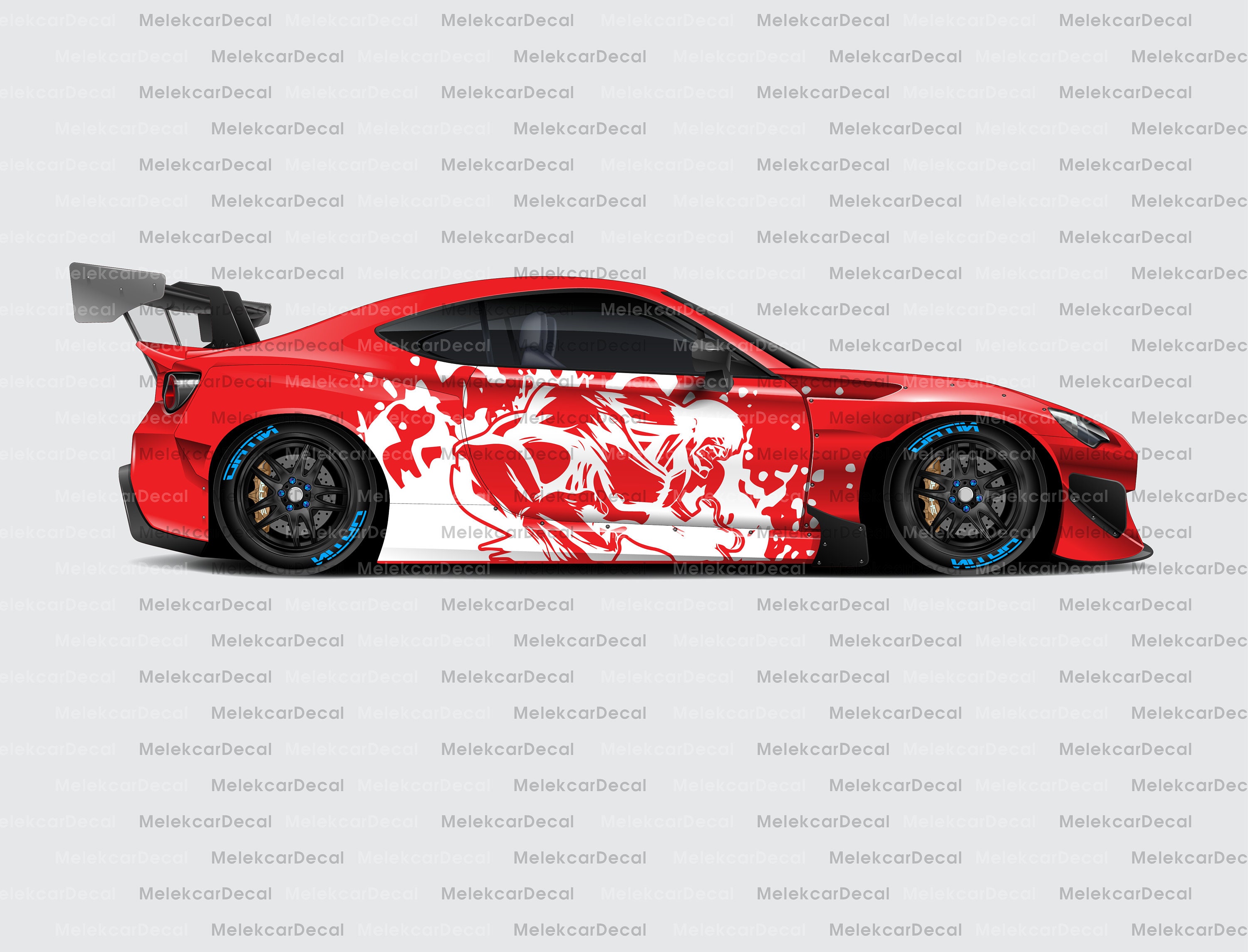 2x HULK Car Decal, Car Sport Car Any Racing Splash, Large Car Decal ...