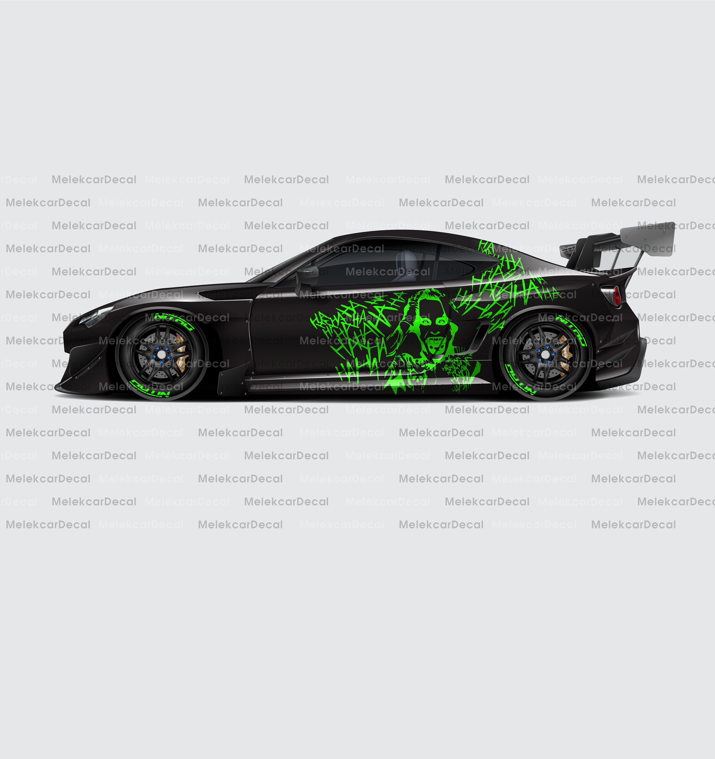 Jared Leto Joker, HA HA HA Joker Car Livery, Both Sides, Car Decal, Car ...
