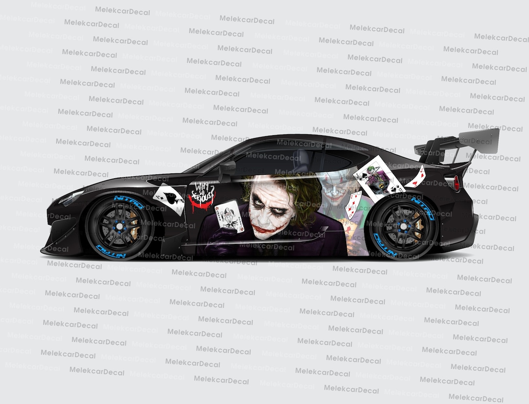 Joker Car Side Decal: Super Hero Villain Inspired - Etsy